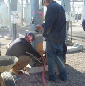 Repair of Corrosion-Damaged Substation Structures - PileMedic®