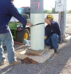 Repair of Corrosion-Damaged Substation Structures - PileMedic®